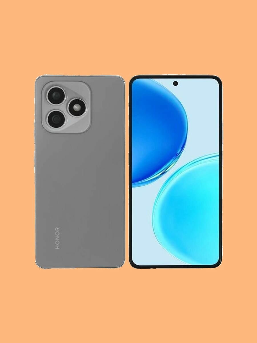 6.77" Смартфон HONOR X8d 256 ГБ серый ядер - 8x(2.9 ГГц), 8 ГБ, 2 SIM, AMOLED, камера 108+5 Мп, NFC, 4G, 7000 мА*ч