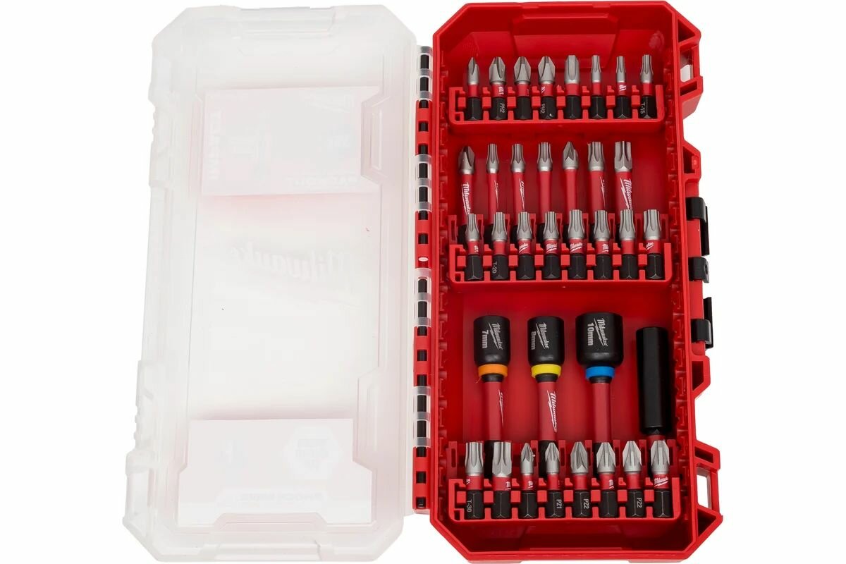 Набор бит SHOCKWAVE 35 предметов Milwaukee 4932492003