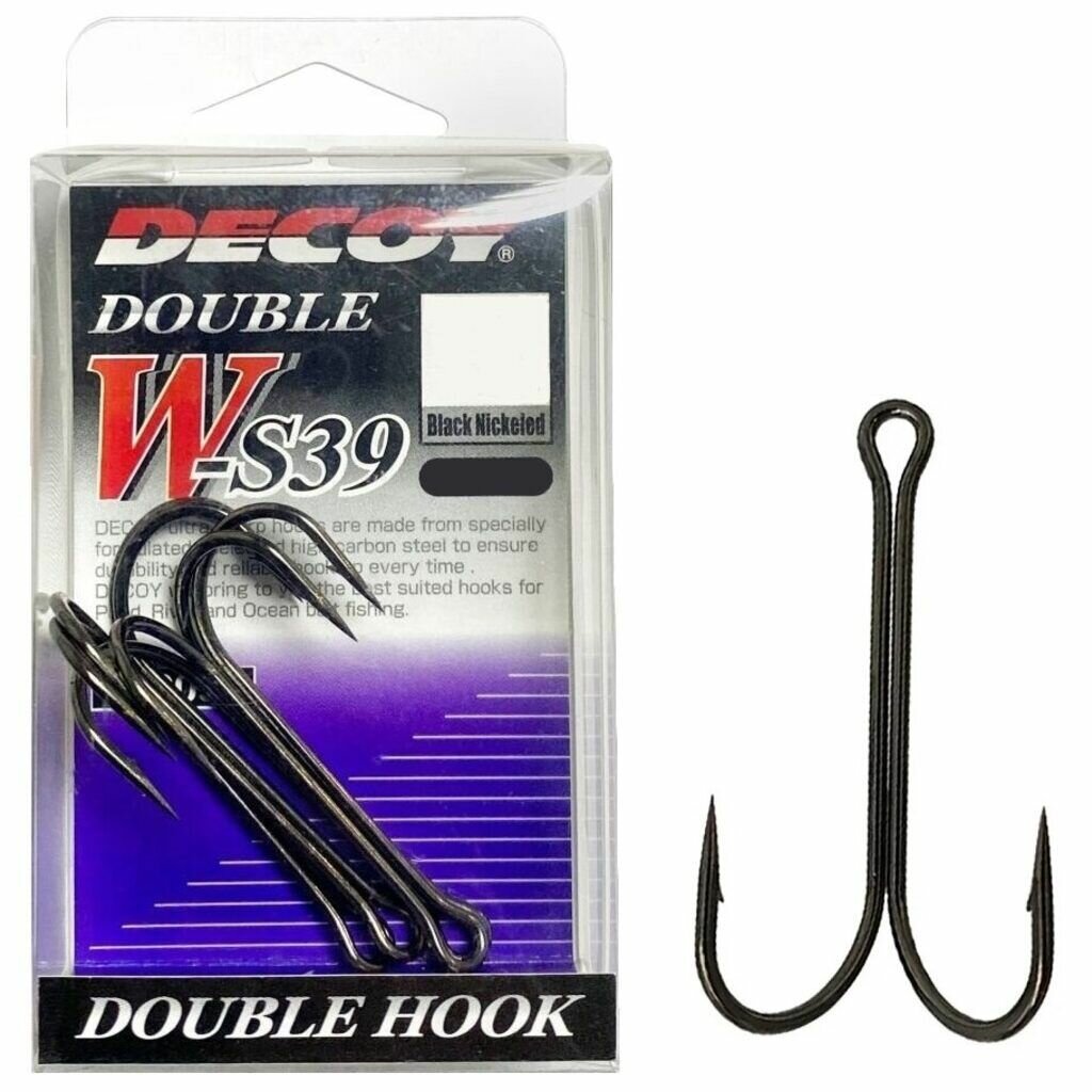 Крючок рыболовный Decoy двойной W-S39 #1 (5 шт.)