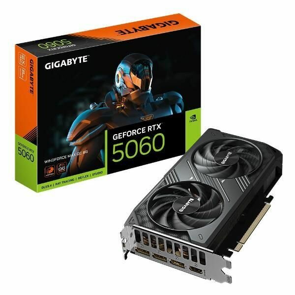 Видеокарта GIGABYTE RTX5060 WINDFORCE MAX OC 8GB GDDR7