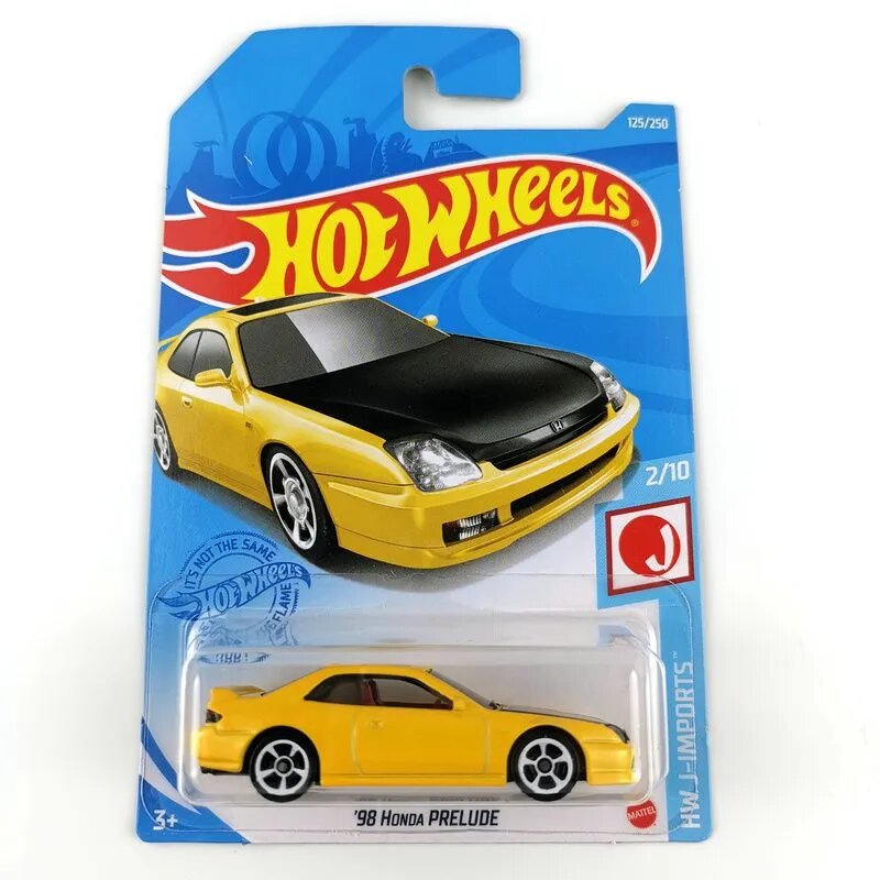Машинка Mattel Hot Wheels 2021 C4982 98 Honda Prelude Yellow