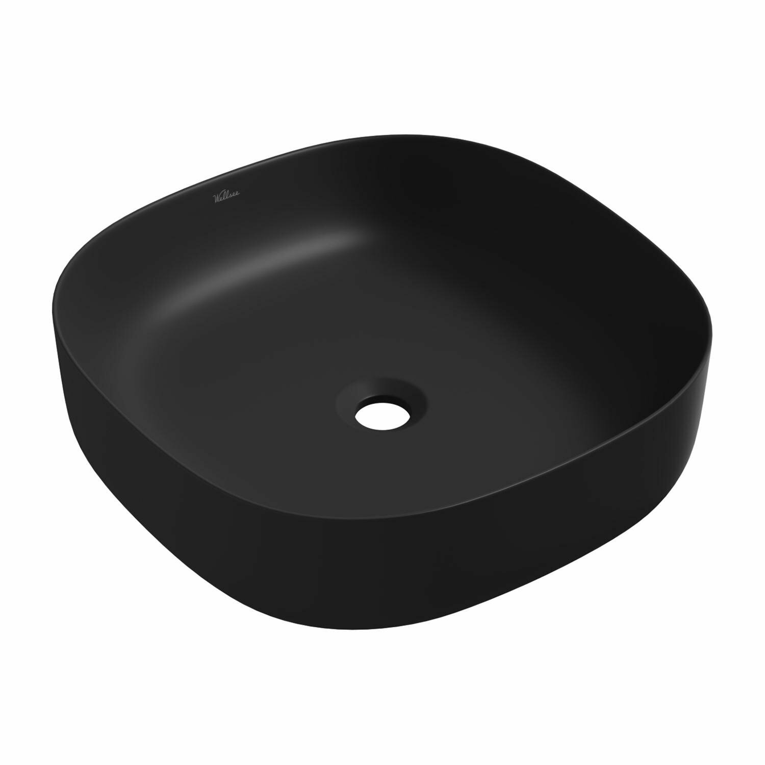 Раковина накладная Wellsee Belle Spa 3.0 45 335907000 черная матовая, фарфор