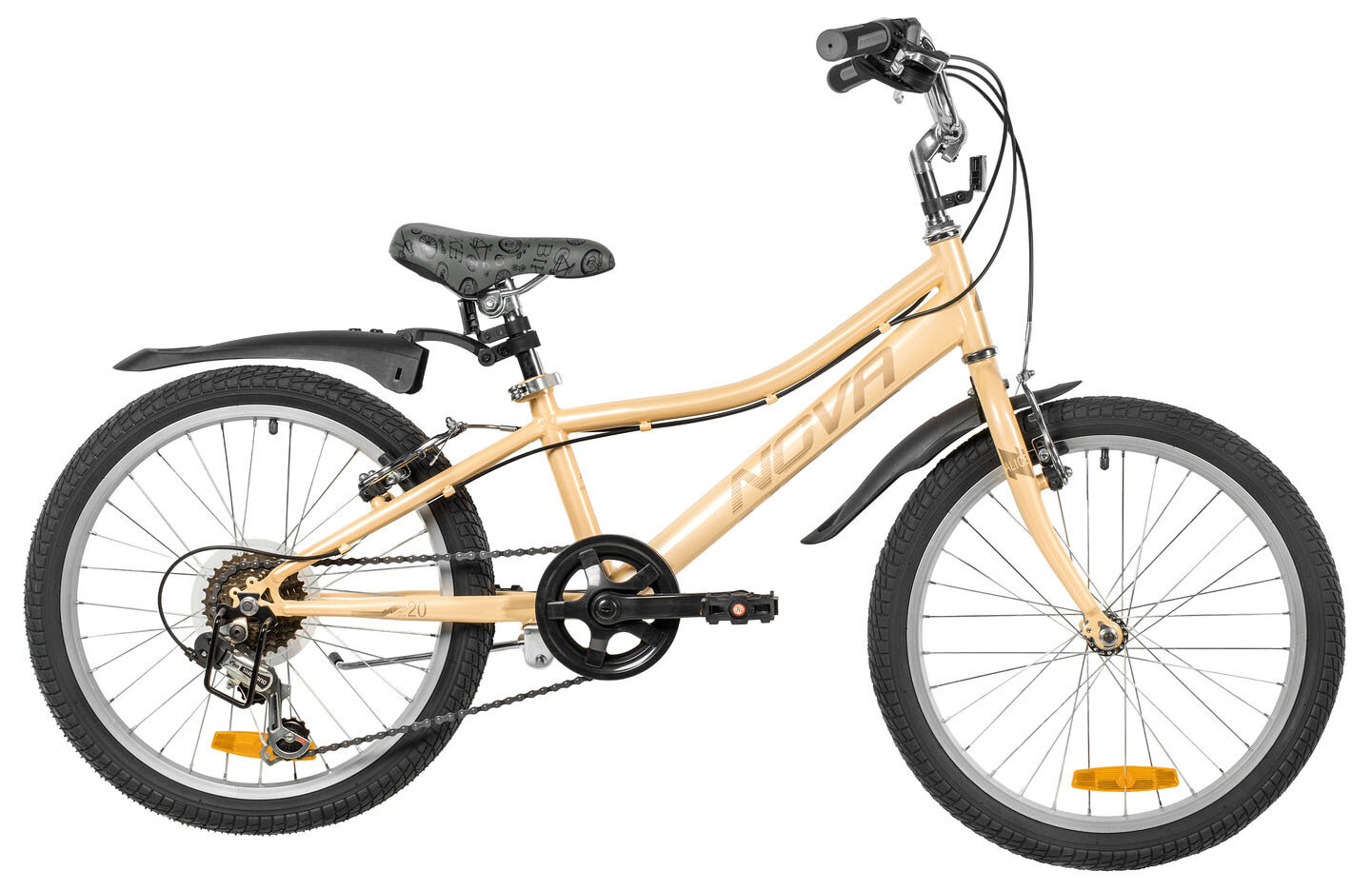 Детский велосипед Novatrack Alice 20" (2026) 20 Оранжевый (120-140 см)