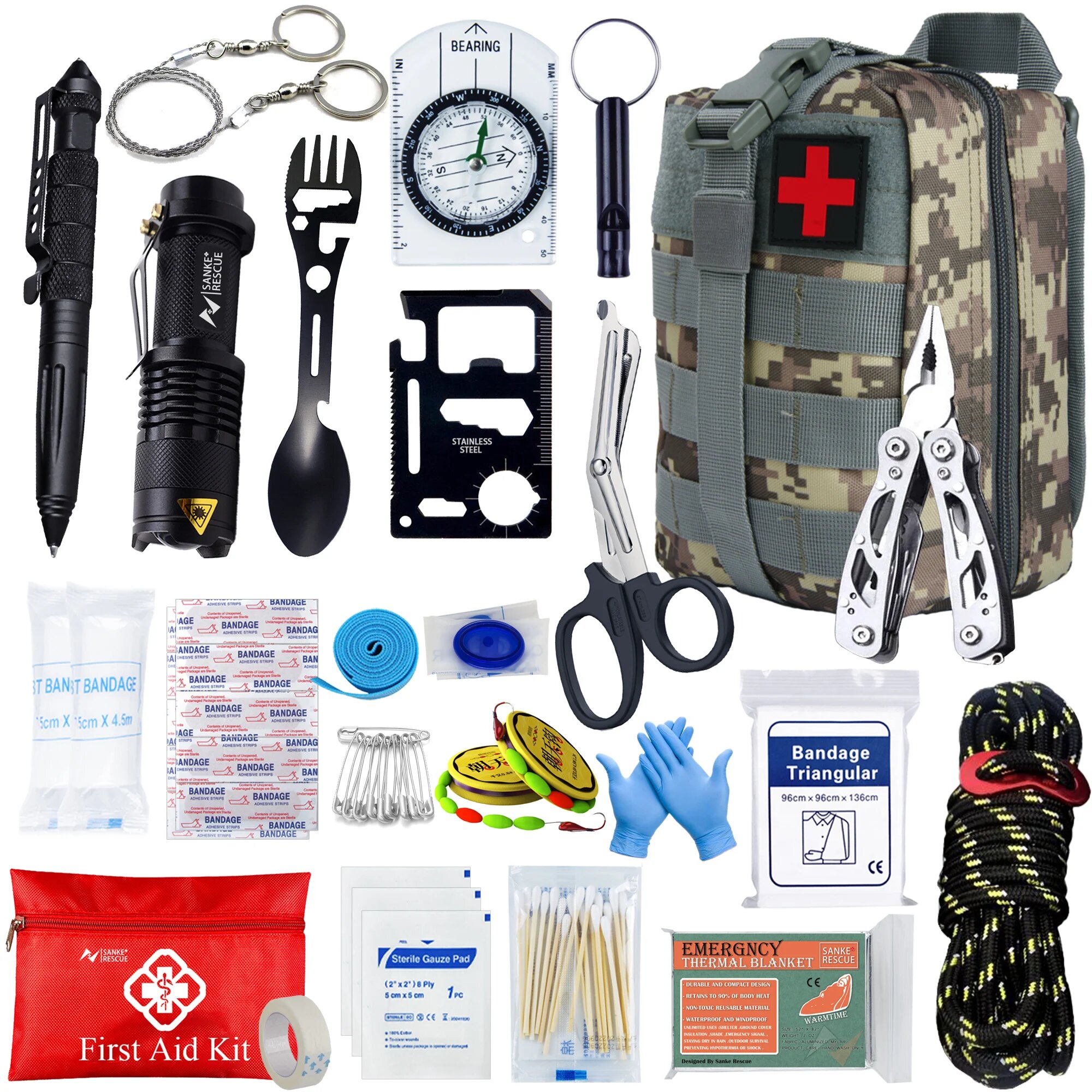 Тактическая аптечка выживания ACU Set