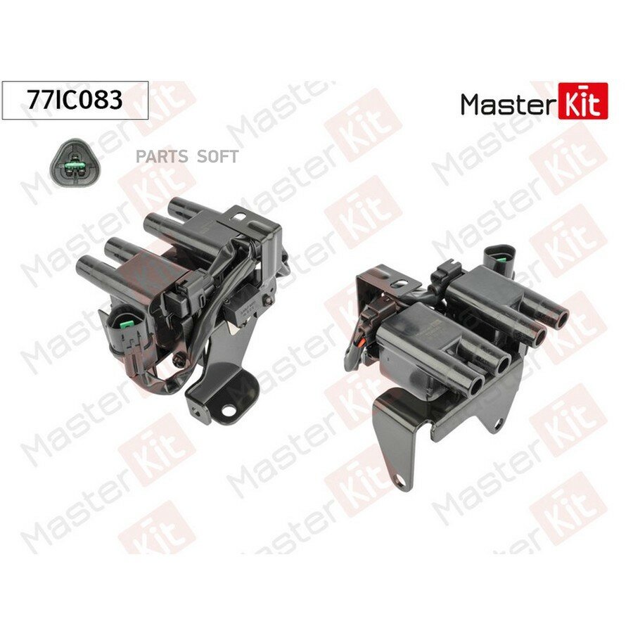 MASTERKIT 77IC083 Катушка зажигания Hyundai i10(PA) 07-, Kia Picanto(SA) 04-