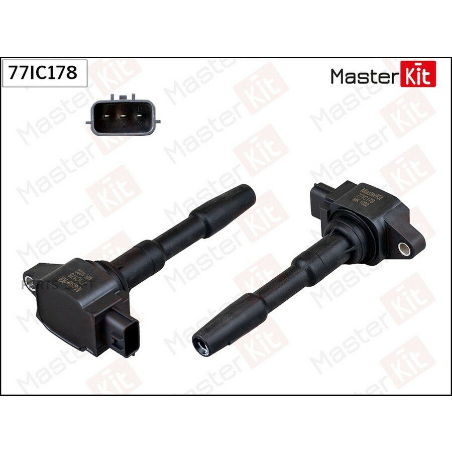 MASTERKIT 77IC178 Катушка зажигания renault clio megane iii 1.2