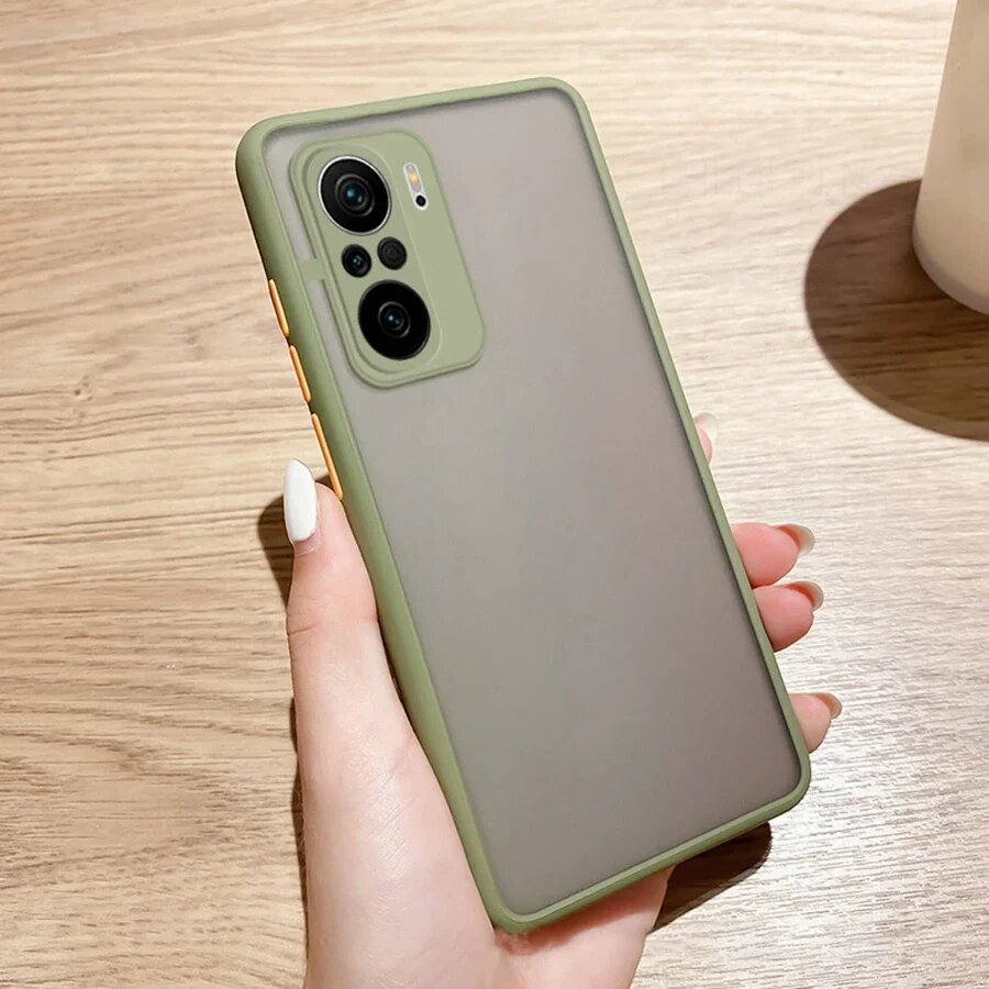 Зеленый матовый чехол для Xiaomi Redmi 10