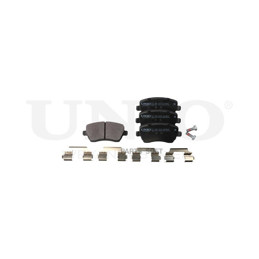 UNIO BRP-20104 Колодки тормозные диск. передние Lada Vesta 15-, Renault Logan 07-, Duster 11-