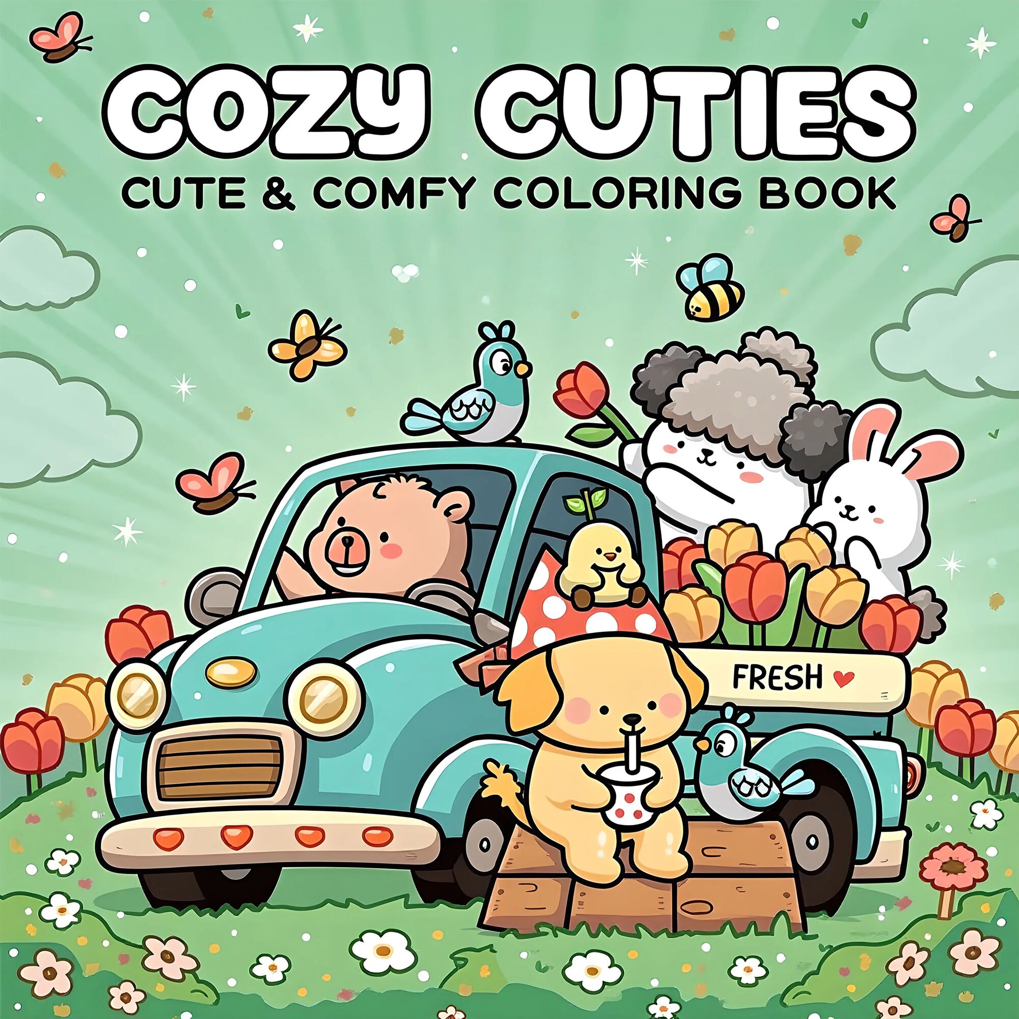 Набор раскрасок COZY CUTIES для взрослых