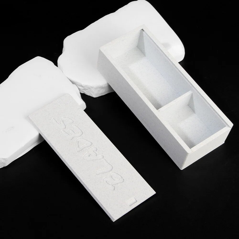 Пластиковый футляр для лезвий бритв, White-1pc