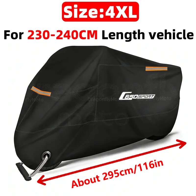 Чехол для мотоцикла 4XL, 230-240см