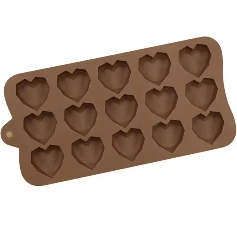 Силиконовая форма для выпечки сердца, 3pcs