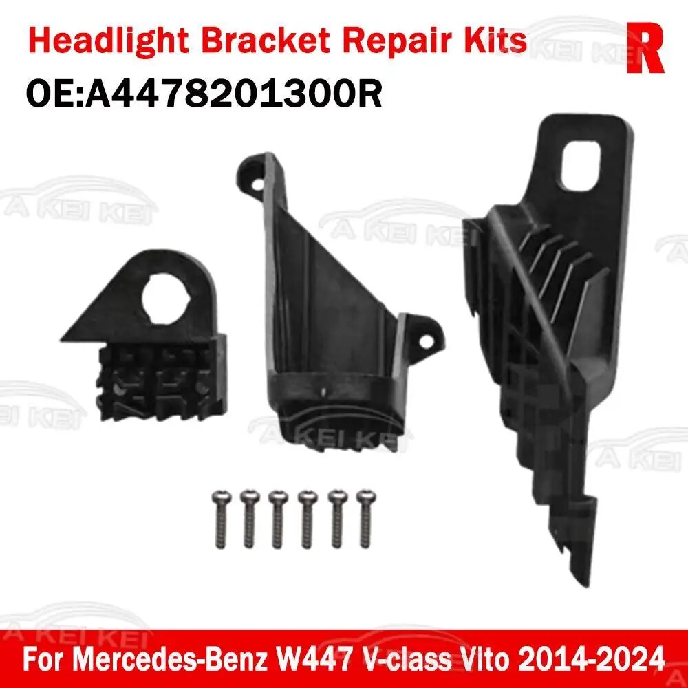 Кронштейн фары Mercedes-Benz V-Class W447 Vito 2014-2024, правая сторона