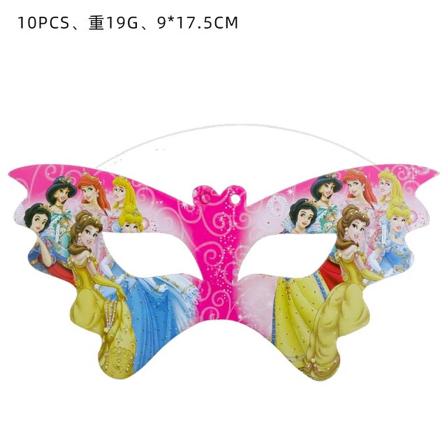 Набор для вечеринки в стиле принцесс Розовый, mask-10pcs