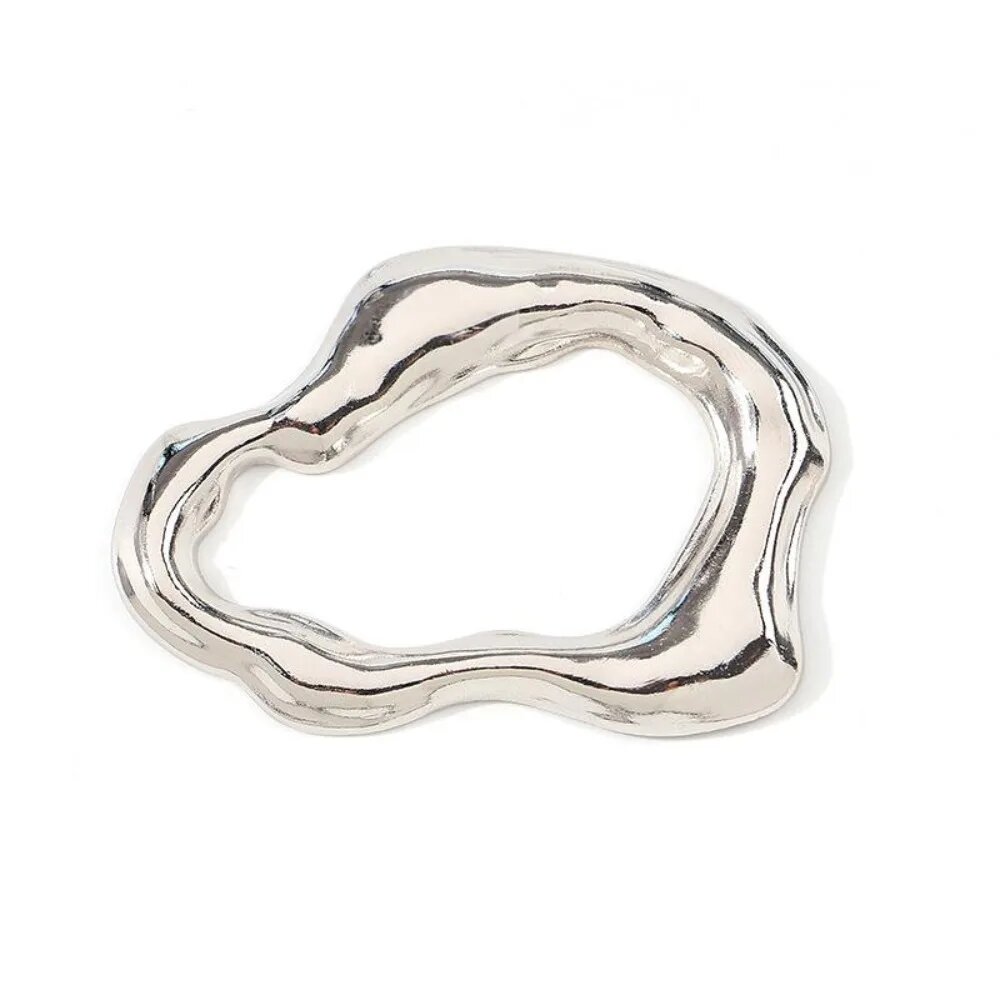 Металлические пряжки для одежды 8 шт, золотые и серебряные Style 2 - Silver