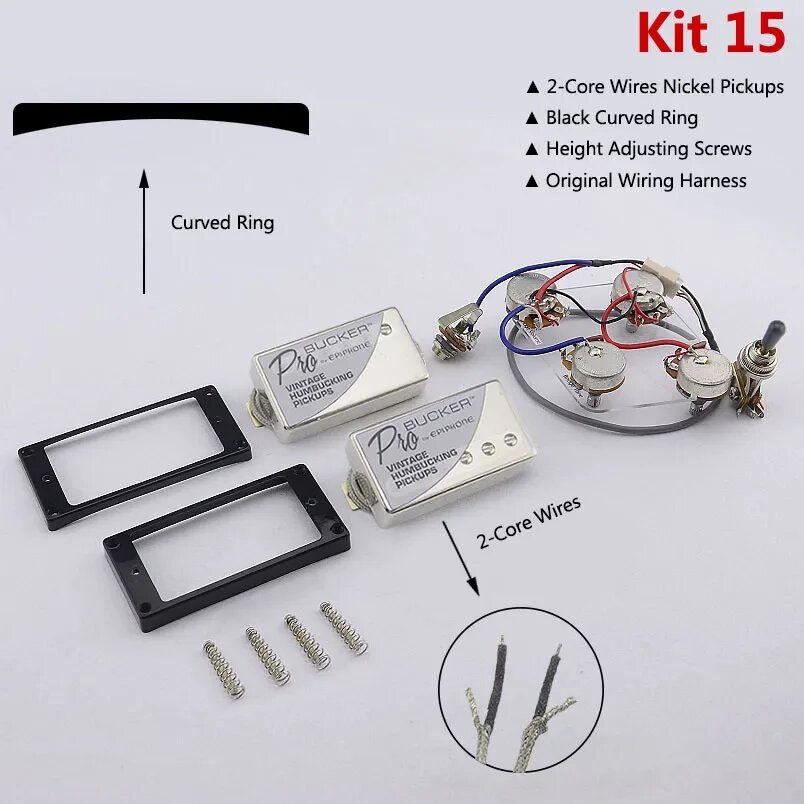 Комплект пикапов Kit 15, Nickel/Gold