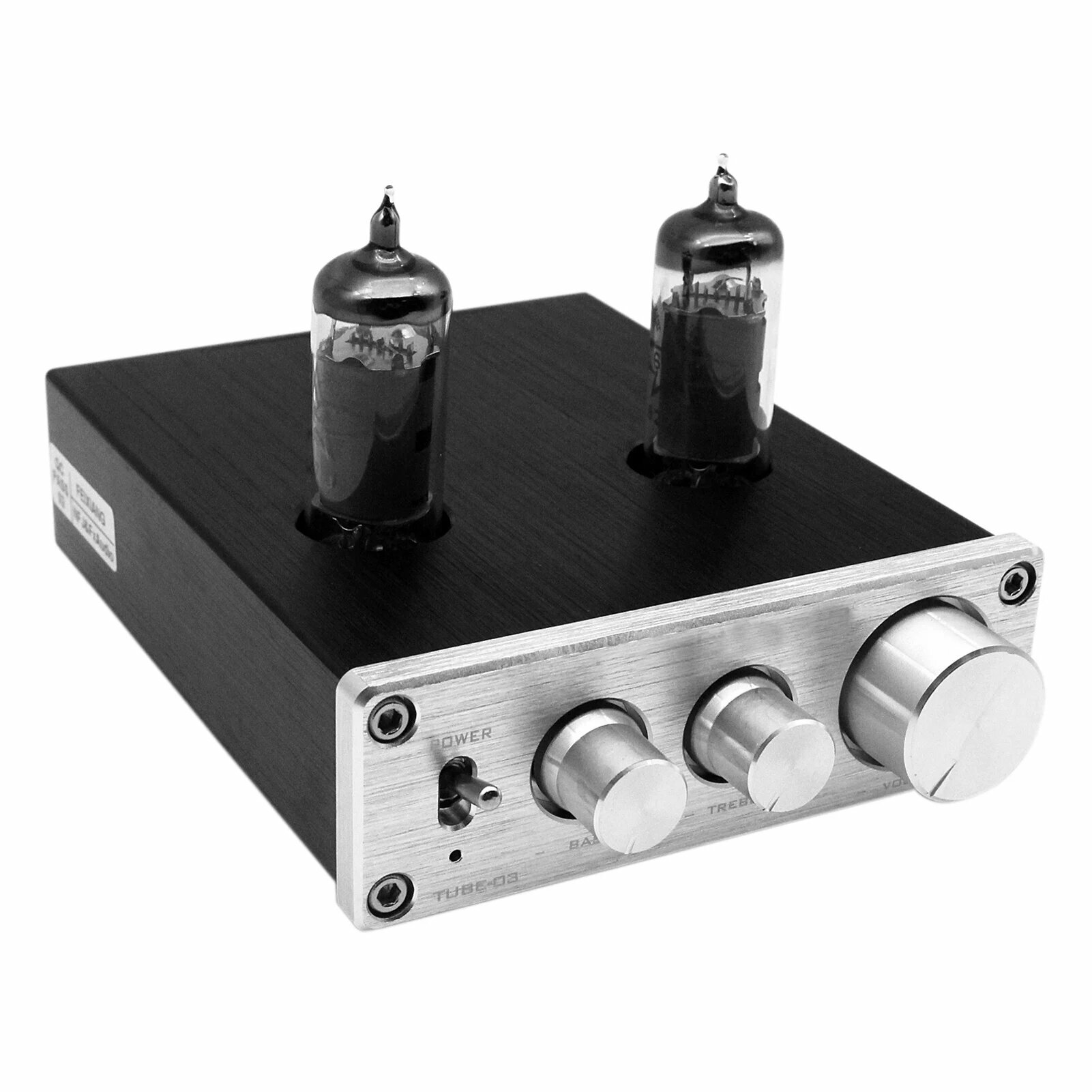 VBESTLIFE TUBE-03 Мини Hi-Fi аудио предусилитель с ламповым усилителем 6K4 Sliver EU Plug