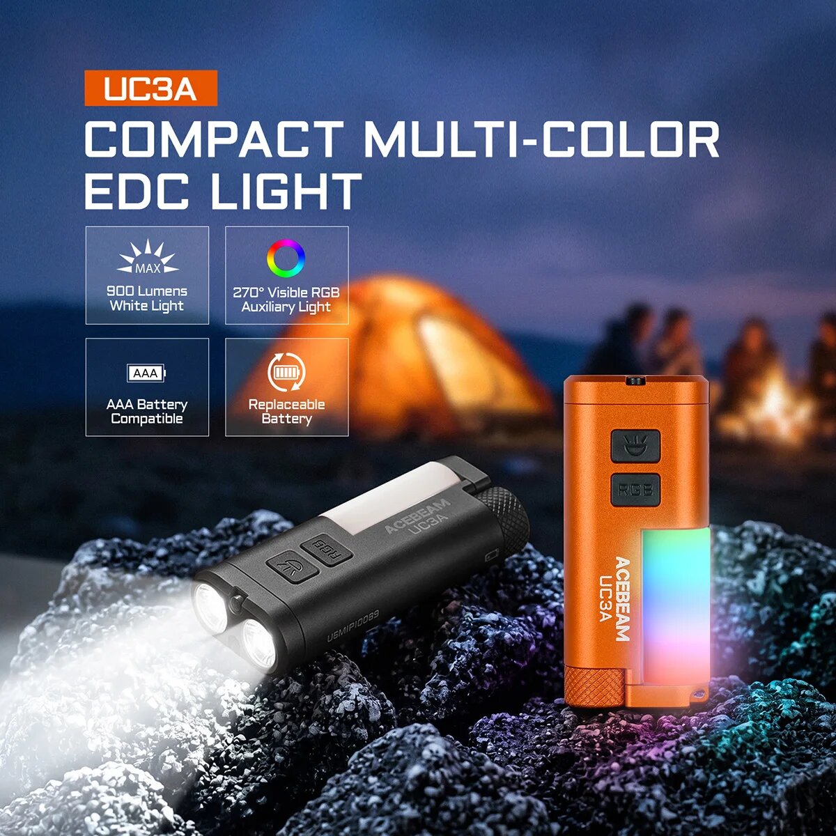 ACEBEAM UC3A EDC Фонарь Orange — фото 1