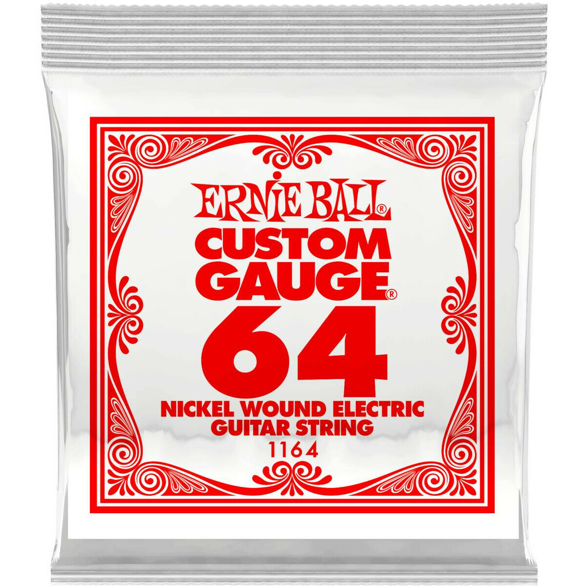 Одиночная струна для электрогитары никелированная 64 Ernie Ball 1164