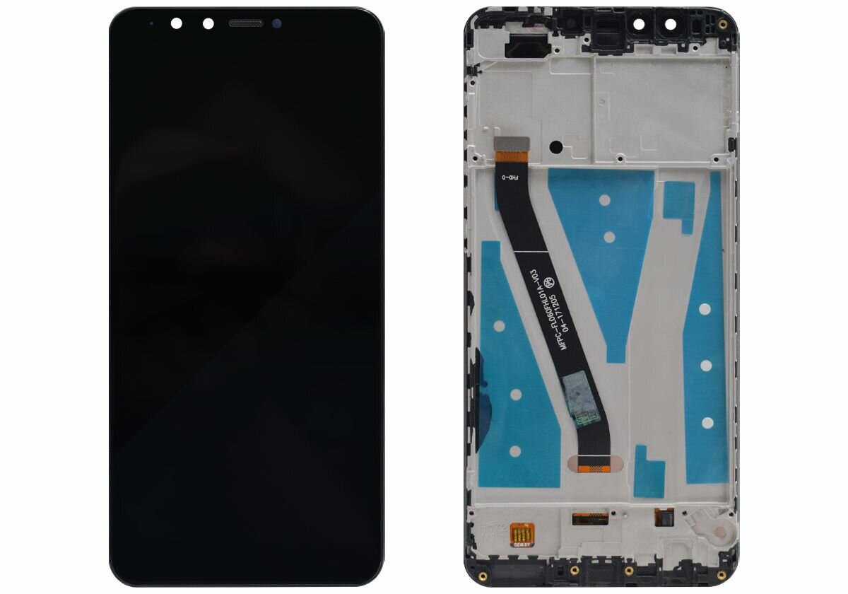 Дисплей для Huawei Y9 2018 (FLA-LX1) в рамке (черный)