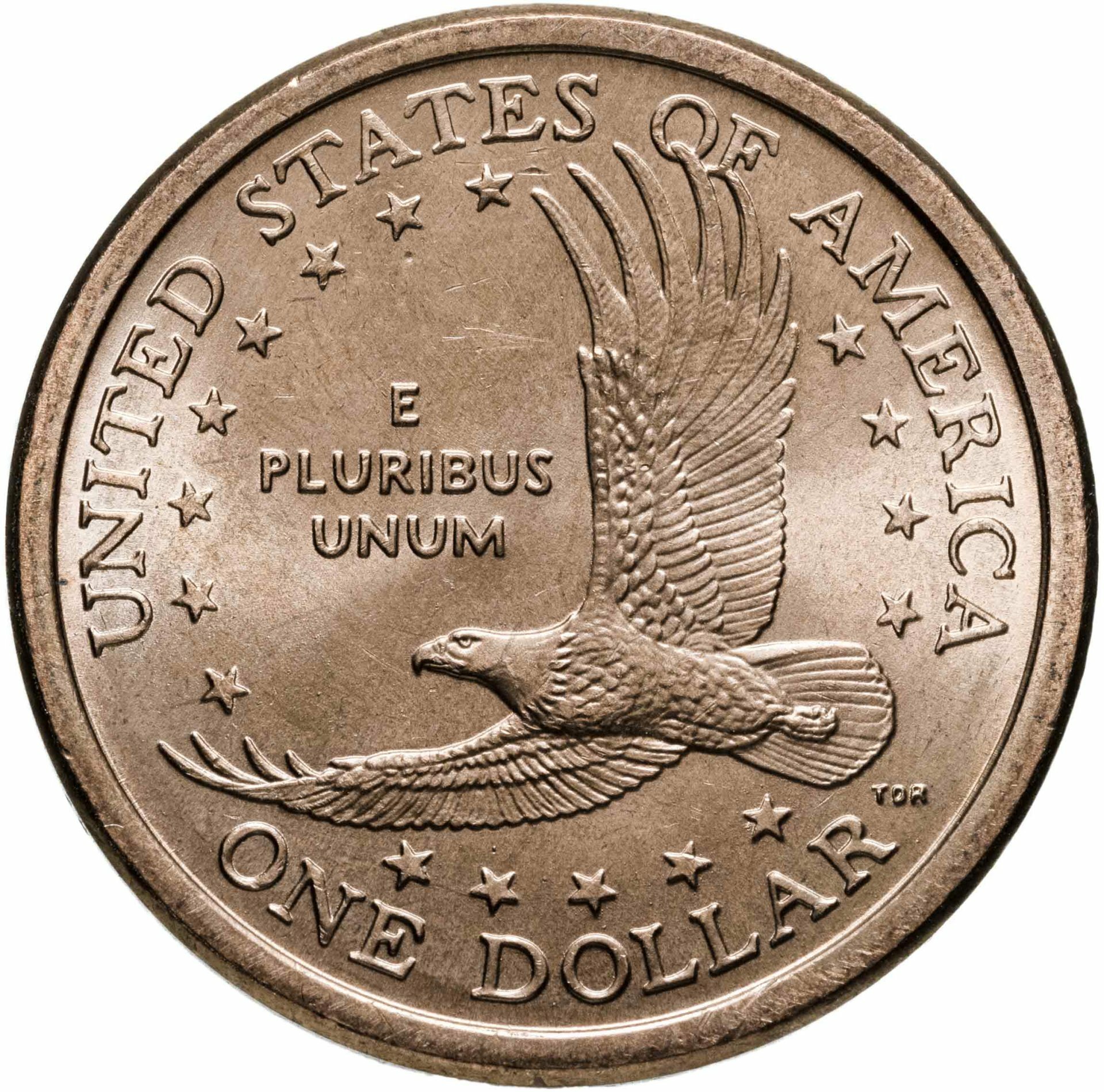 США 1 доллар dollar 2006 "Sacagawea dollar Сакагавея доллар - парящий орёл", знак монетного двора "P" - Филадельфия, Медь, в сохранности UNC