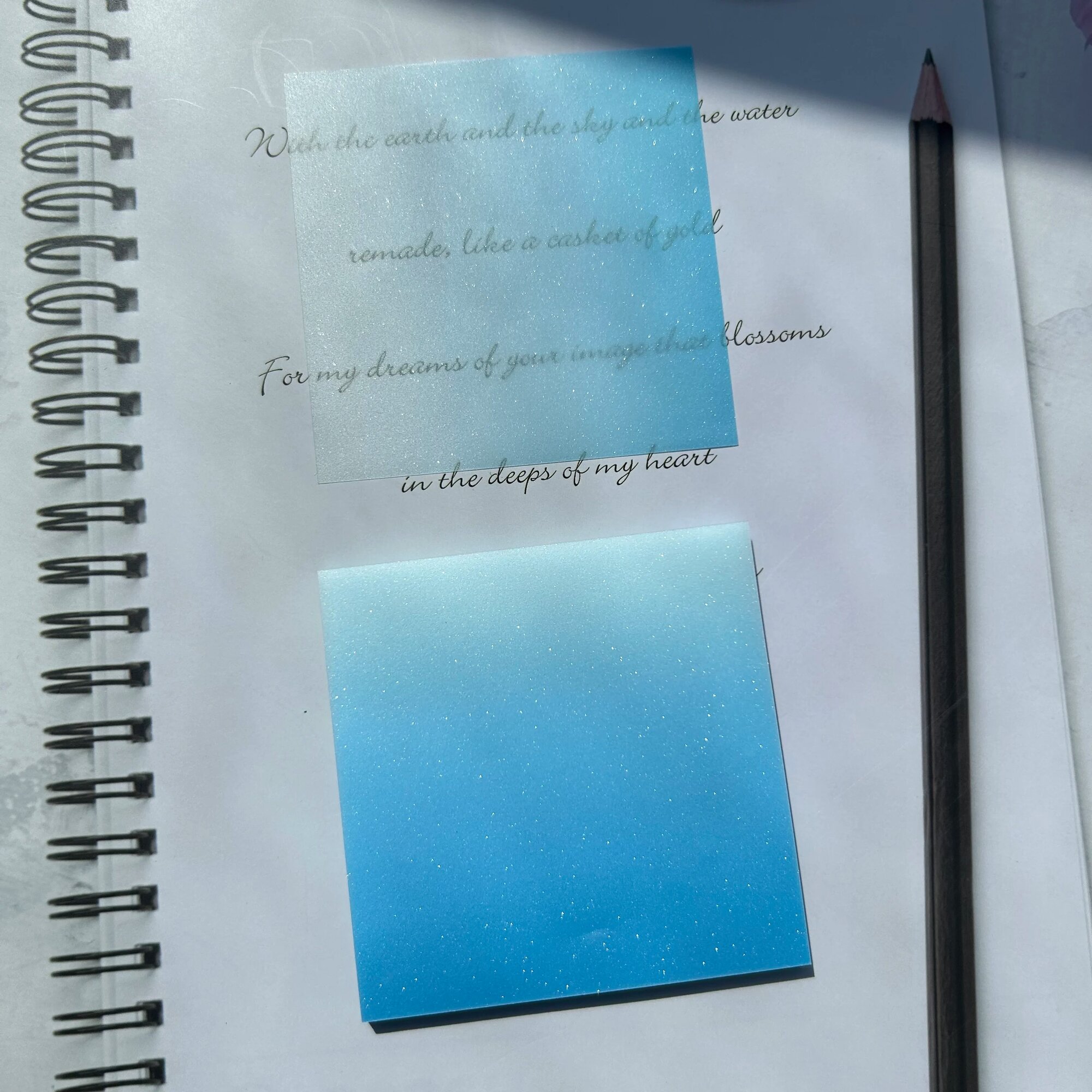 Прозрачные самоклеящиеся заметки 50 листов 50sheets
