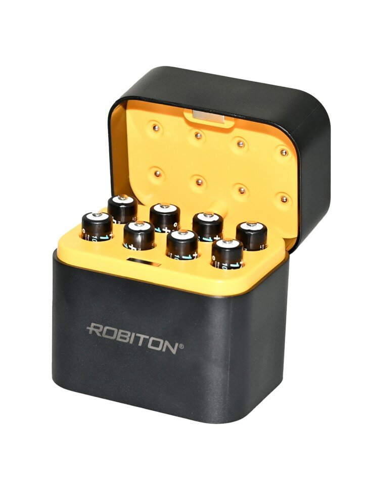 Зарядное устройство ROBITON Li8-AAABOX + 1,5В аккумуляторы 8*Li10440 (AAA) 736мАч