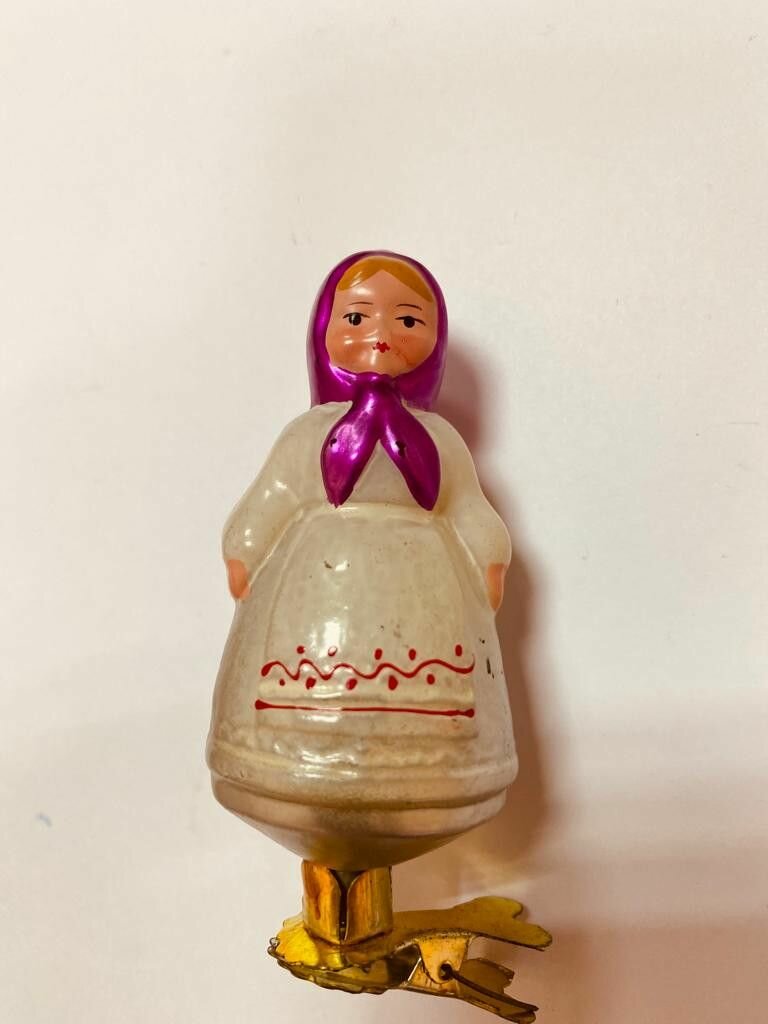 Игрушка на елку Русская, люкс Винтаж из СССР