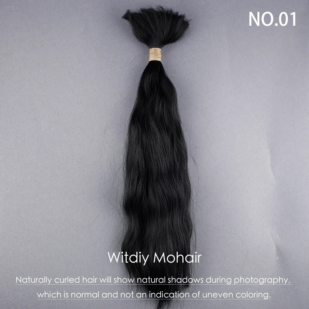 Парики из мохера Witdiy для кукол No.1 curls, 10g