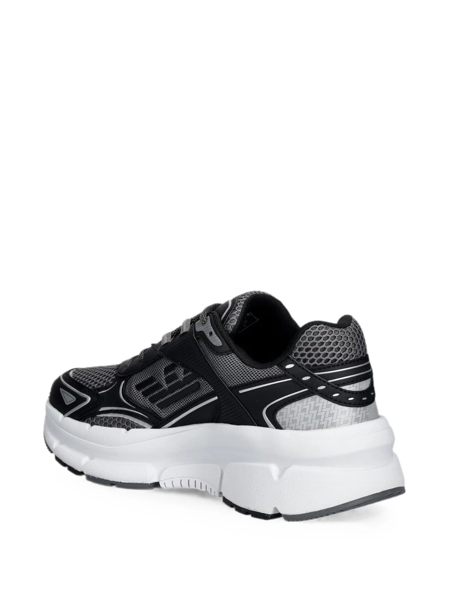 Кроссовки EA7 EMPORIO ARMANI Logo-print mesh sneakers, размер 6.5, черный — фото 1