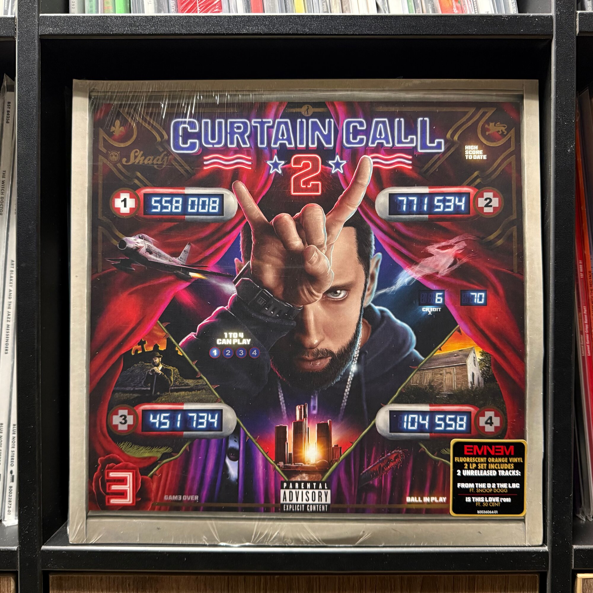 Виниловая пластинка EMINEM - Curtain Call 2 (still sealed, gatefold fluorescent orange vinyl 2xLP) LP Винил