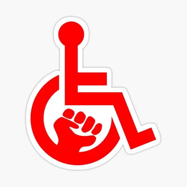Наклейка на автомобиль "Инвалид" 24см, Handicap 17