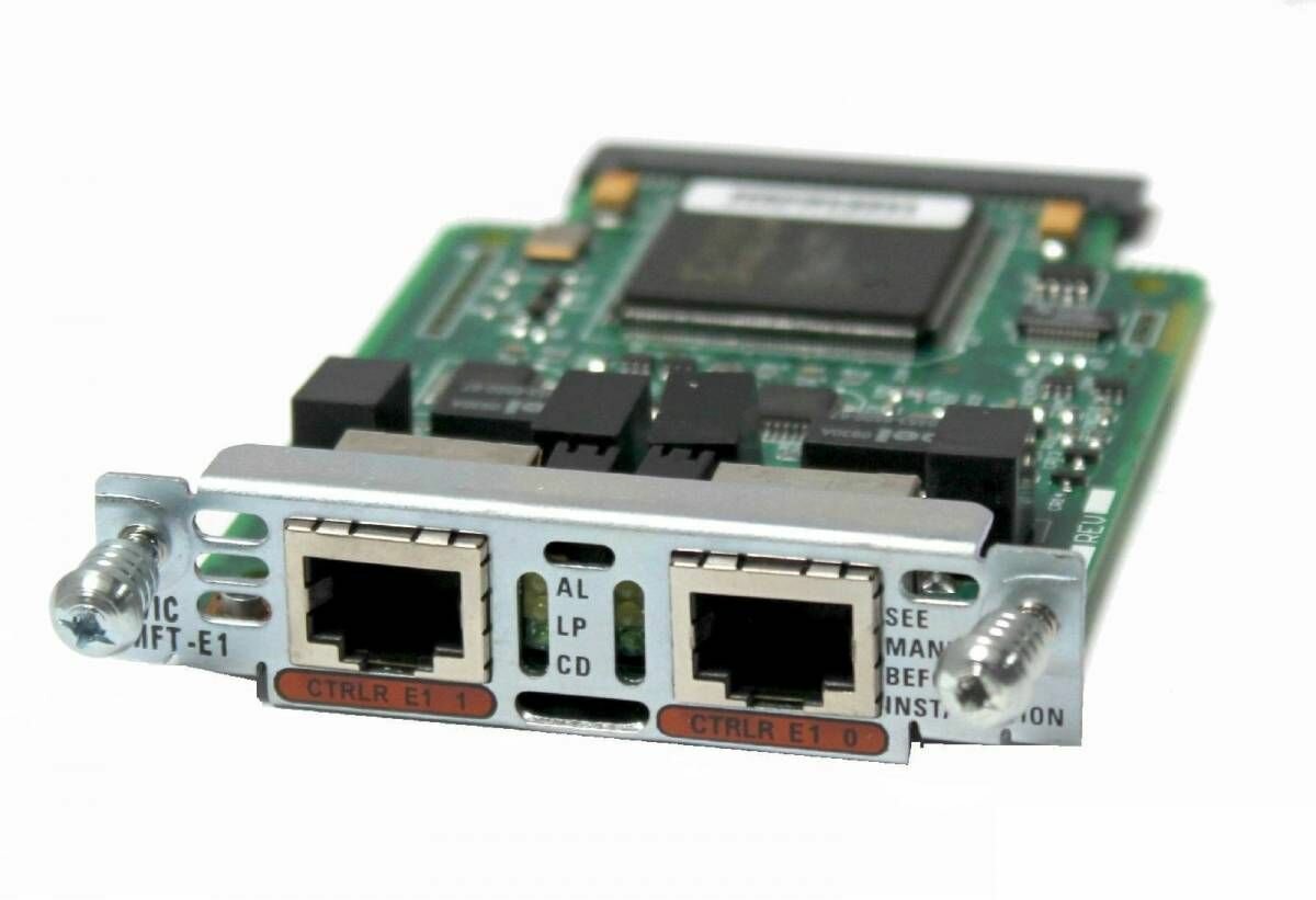 Сетевая карта Cisco VWIC-2MFT-E1 2-PORT VOICE WAN INTERFACE CARD. Товар уцененный