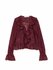 Топ Self-Portrait Ruffled lace-overlay top, размер 6, Rouge Red