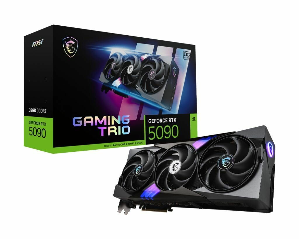 MSI Видеокарта GeForce RTX 5090 32 ГБ (RTX 5090 32G GAMING TRIO OC)