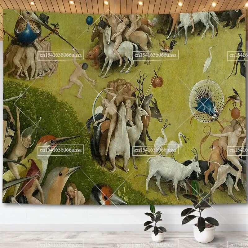 Гобелен Hieronymus Bosch Garden Of Earthly Delights FFO 95x73cm, BGT6716