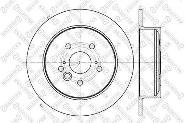 STELLOX Диск тормозной задний для Chery Tiggo T11 06>, Toyota Rav4 II 2.0 D-4D 00>