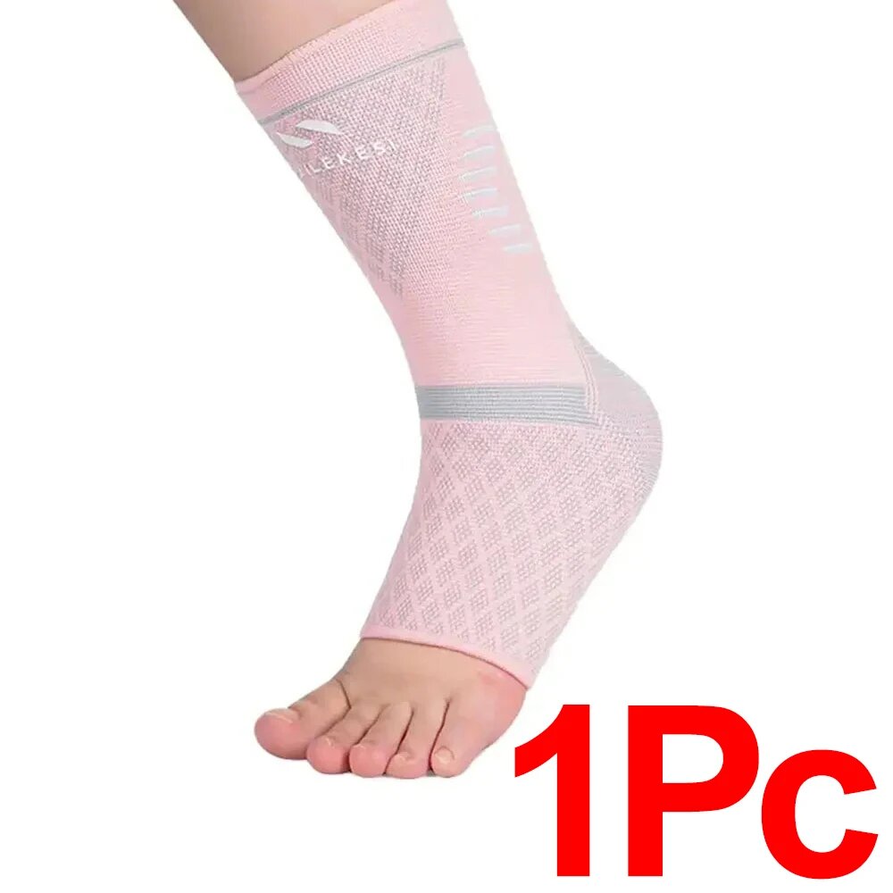 Спортивный бандаж для голеностопа M, Pink Gray-1Pc