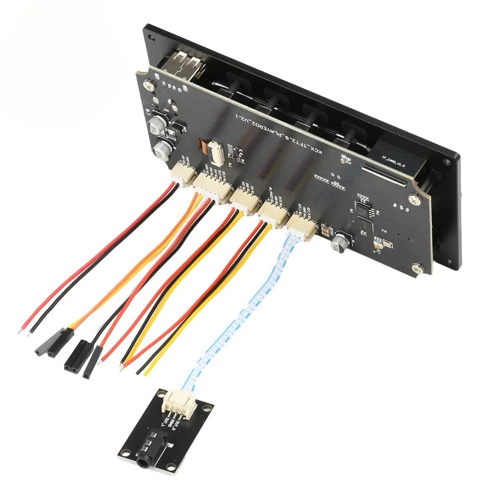2,8-дюймовый цветной TFT LCD-дисплей, плата декодера MP3 без потерь, Bluetooth 5.3, стерео аудио, декодирование FLAC WAV APE, USB TF для автомобильного усилителя — фото 1