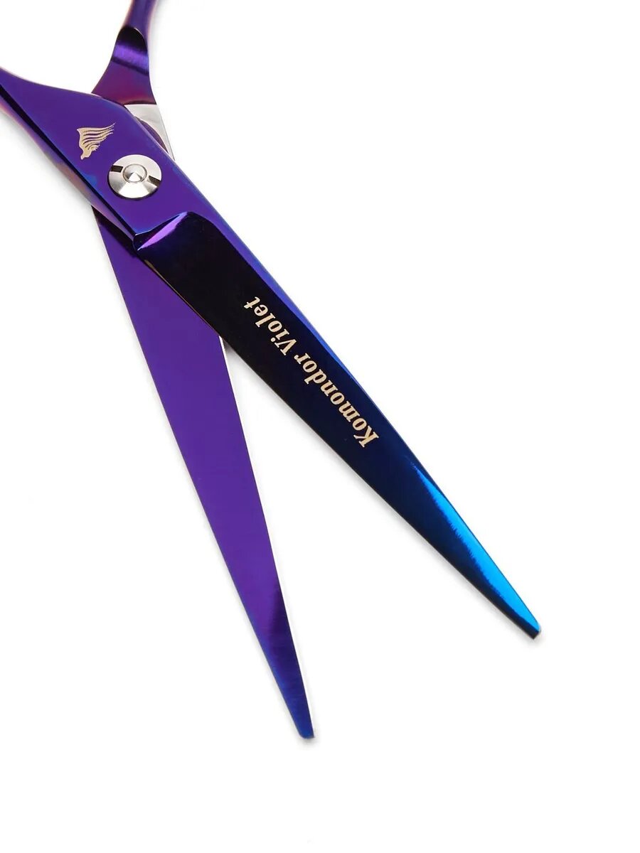 Ножницы для груминга KOMONDOR Violet KV-023, 7 дюймов прямые