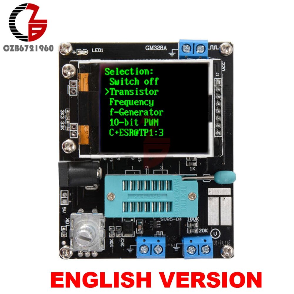 Diymore GM328A Тестер транзисторов English Version