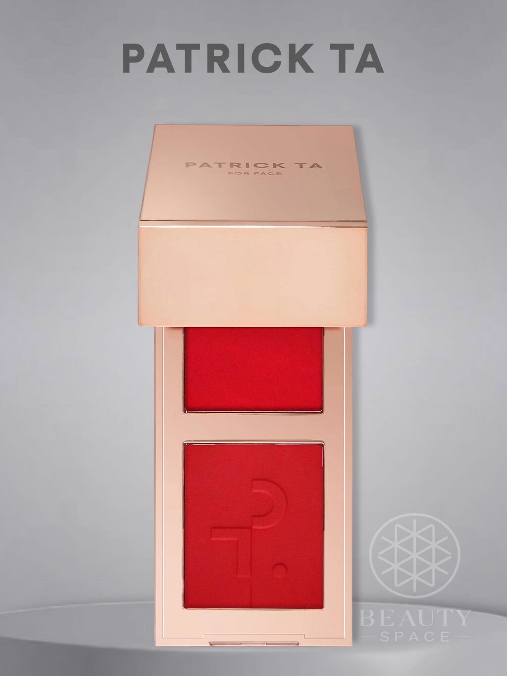 Patrick TA Румяна Major Headlines Double-Take Cream and Powder Blush Duo Mini (She Left Me On Red), 5g