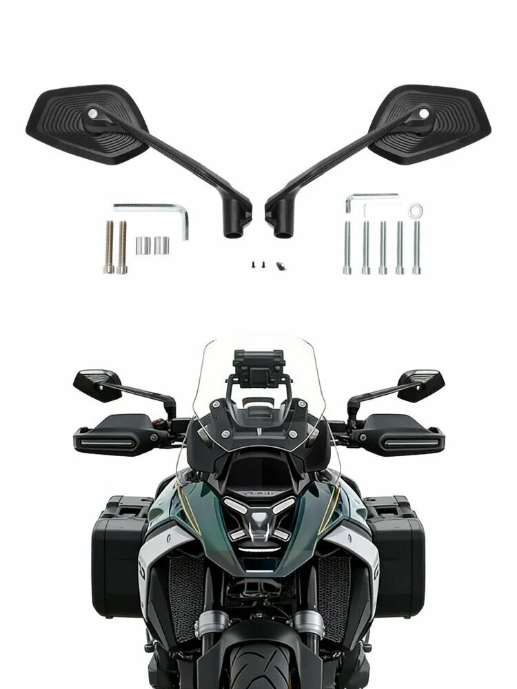 Боковые зеркала заднего вида для мотоциклов BMW R1200GS R1250GS F900R F900XR S1000XR F800GS F800R F650GS G650GS F700GS с широким углом обзора