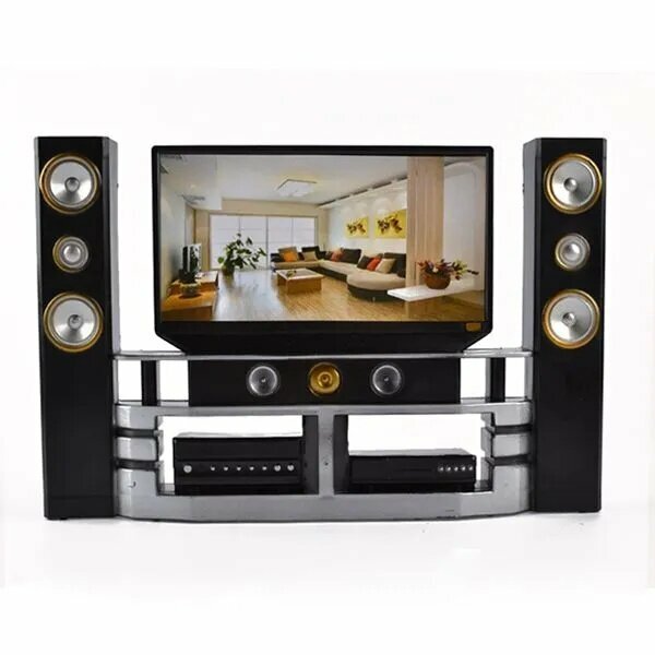 Комплект Комбо для Телевизора Hi-Fi для Гостиной Мебели Кукольного Дома Барби Новый