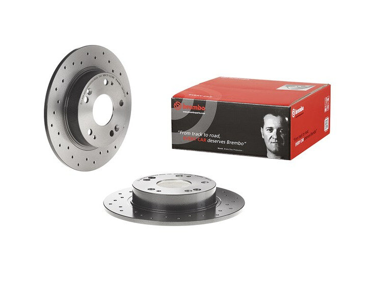 Диск тормозной сплошной задний BREMBO (08. A147.1X) Xtra Xtra