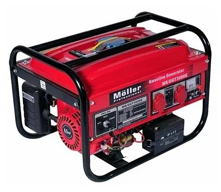 Бензогенератор Moller MR/GGT3000E 3 кВт. электрозапуск. бак 15л. 11 часов работы