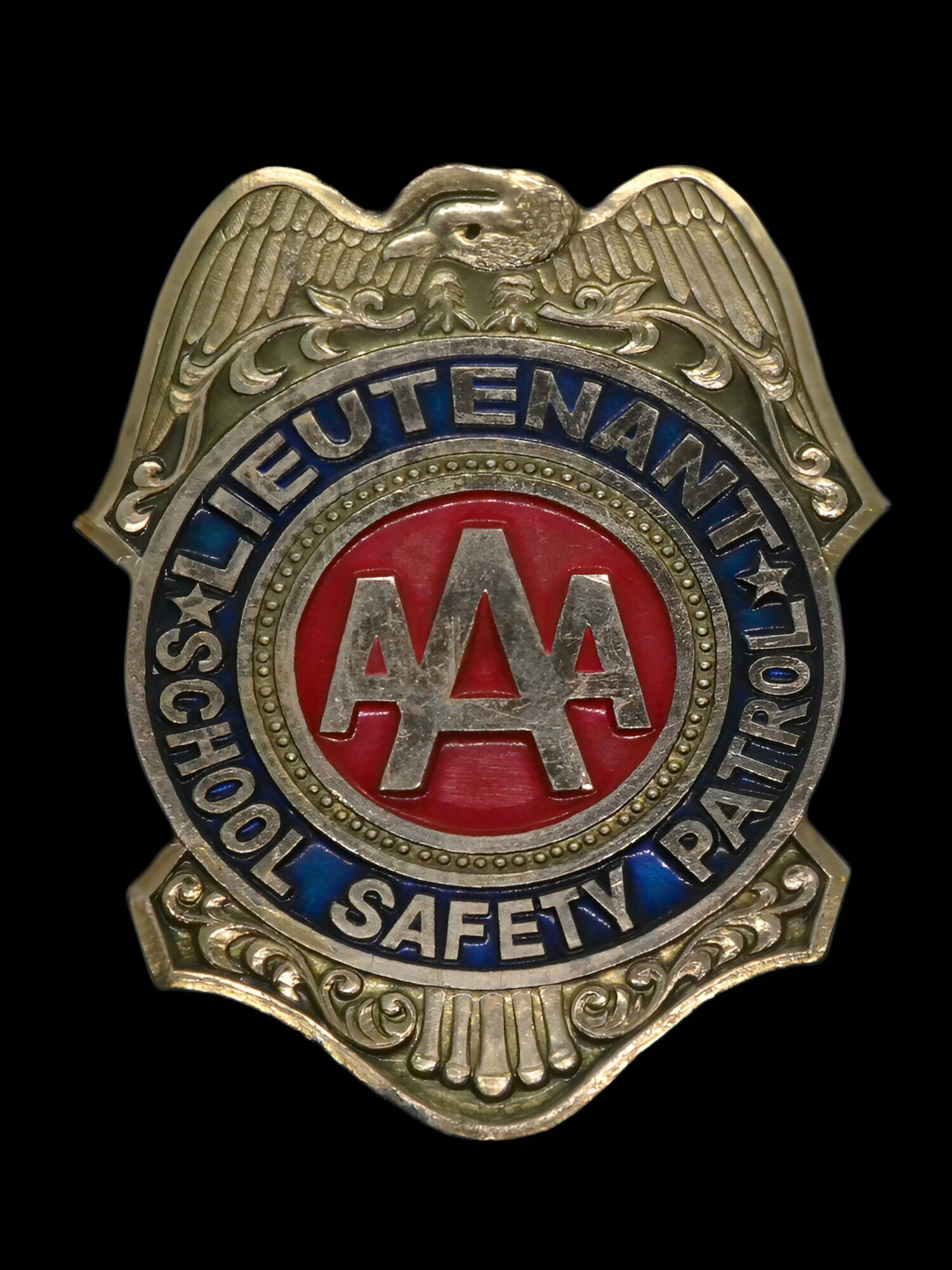 Фрачный Знак "Lieutenant school safety patrol USA // Лейтенант США Школьный патруль безопасности"