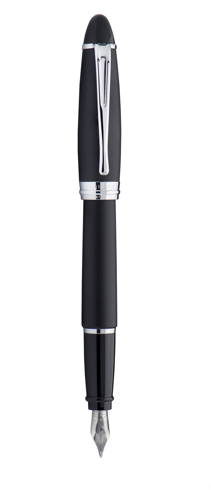 Перьевая ручка Aurora Ipsilon Satin, Black matt resin CT, перо M, в подарочной коробке B10-NM