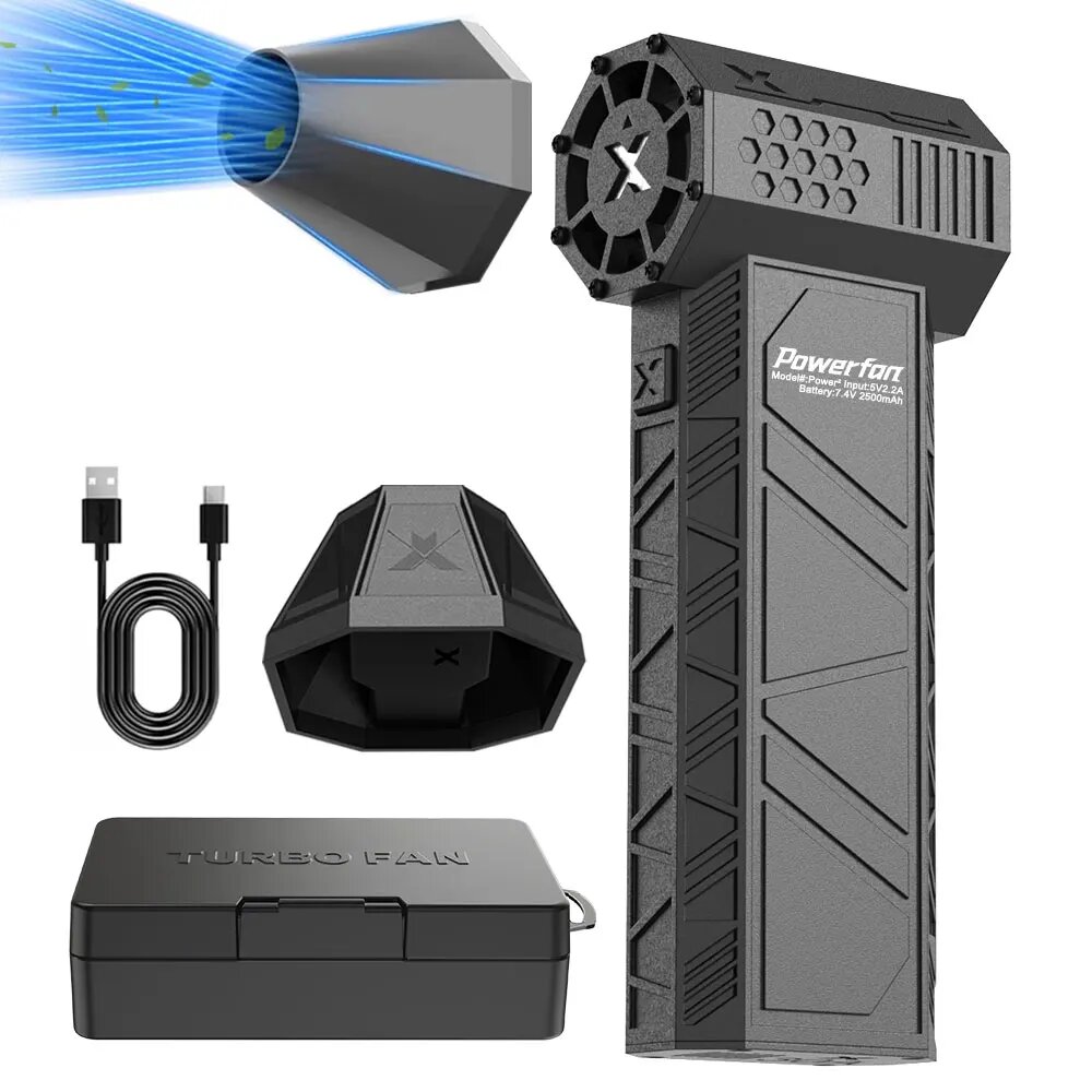Аккумуляторная воздуходувка AngryLichi Powerfan Gray