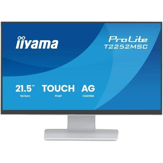 Монитор Iiyama 21.5" ProLite T2252MSC-W2AG белый